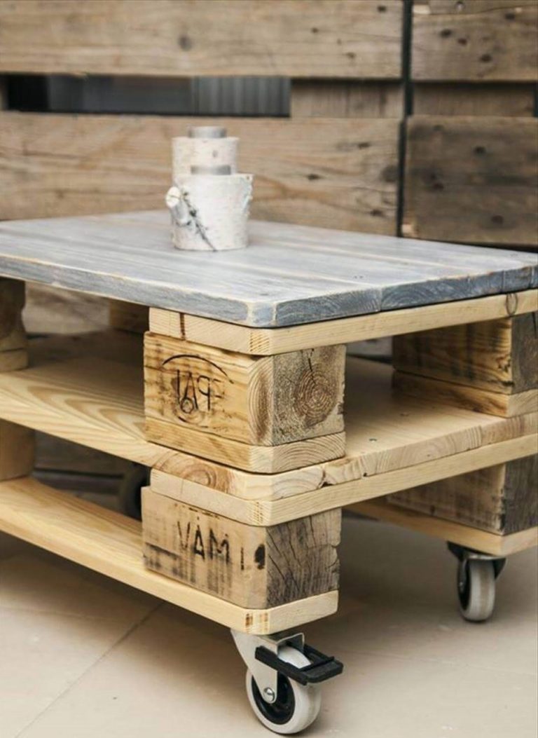 Table basse en palette DIY en 7 étapes simples - DIY, Mobilier - ZENIDEES
