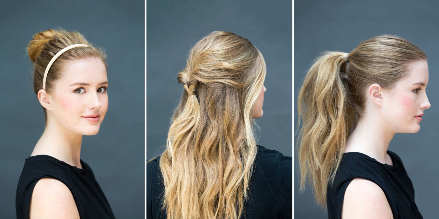 10 coiffures simples pour les cheveux longs que vous pouvez créer en 10 ...