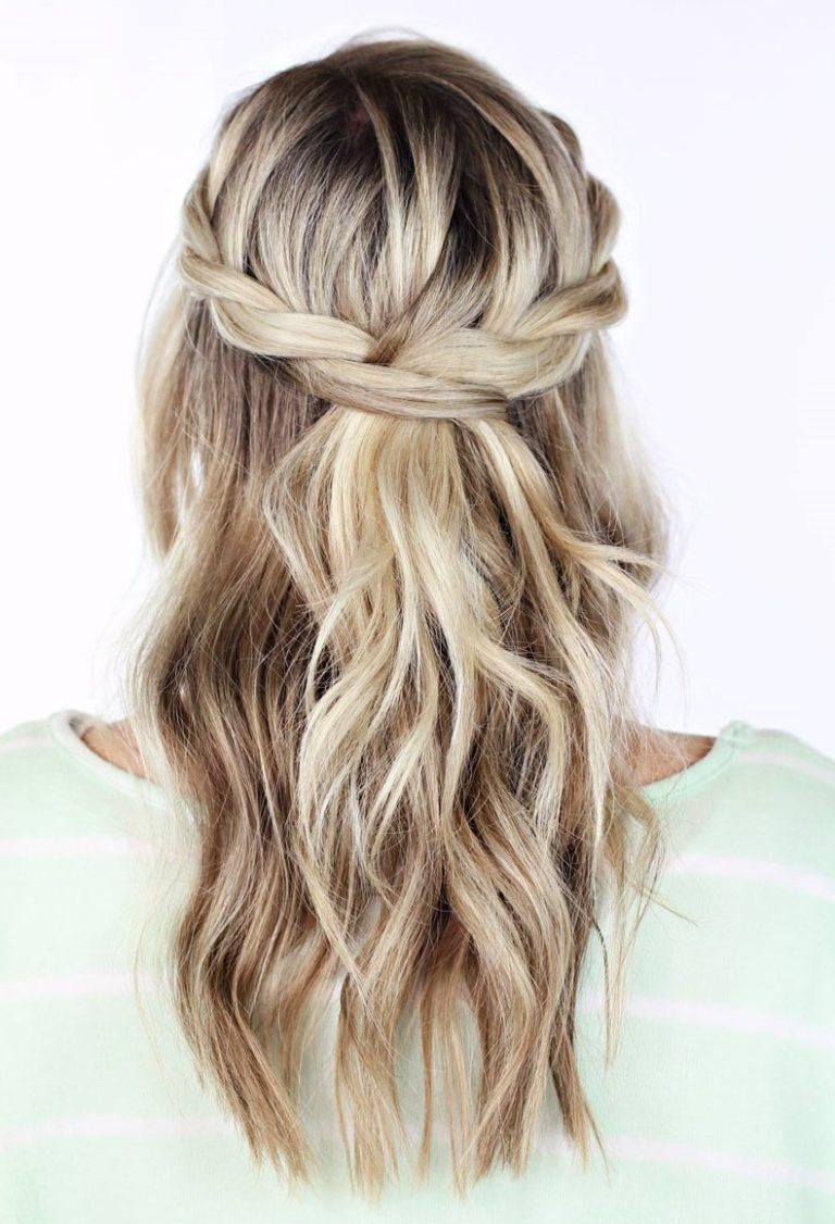 10 coiffures simples pour les cheveux longs que vous pouvez créer en 10 ...