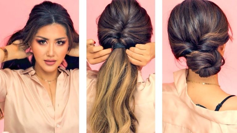 10 coiffures simples pour les cheveux longs que vous pouvez créer en 10 ...