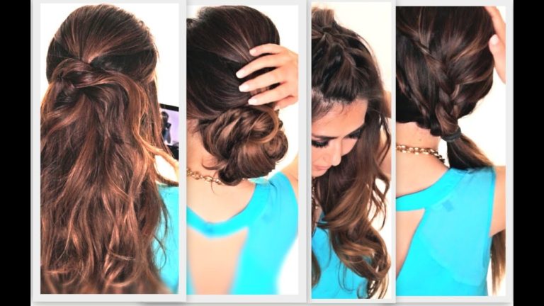 10 coiffures simples pour les cheveux longs que vous pouvez créer en 10 ...