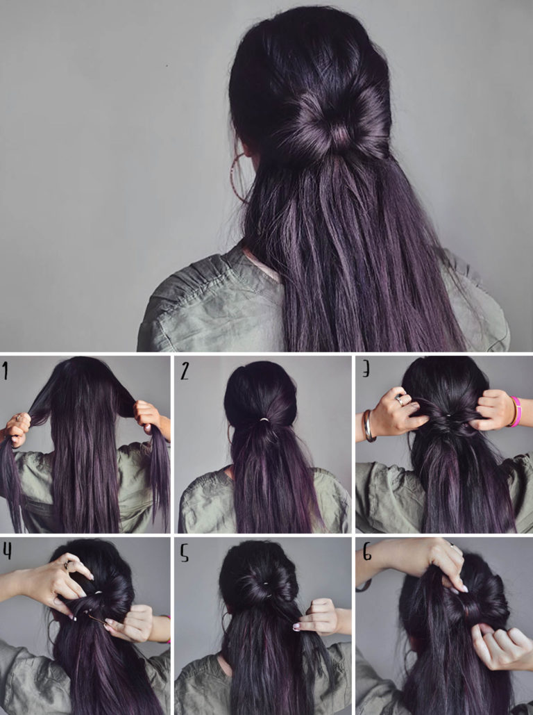 10 coiffures simples pour les cheveux longs que vous pouvez créer en 10 ...