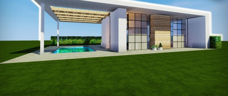 Construction d'une maison moderne à Minecraft - Maison - ZENIDEES