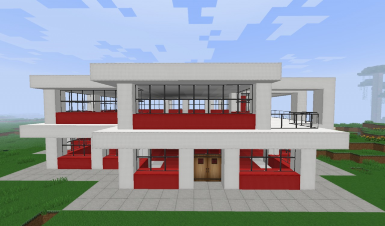 Construction d'une maison moderne à Minecraft - Maison - ZENIDEES
