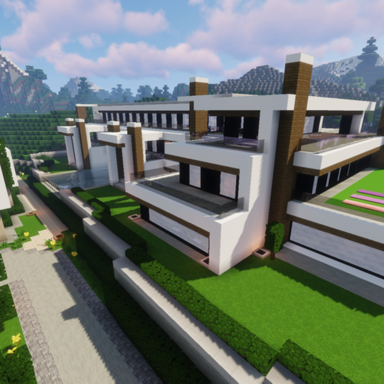 Construction d'une maison moderne à Minecraft - Maison - ZENIDEES