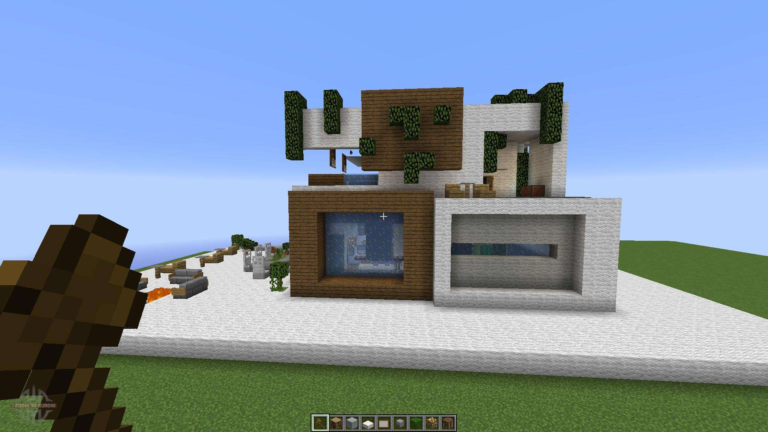 Construction d'une maison moderne à Minecraft - Maison - ZENIDEES