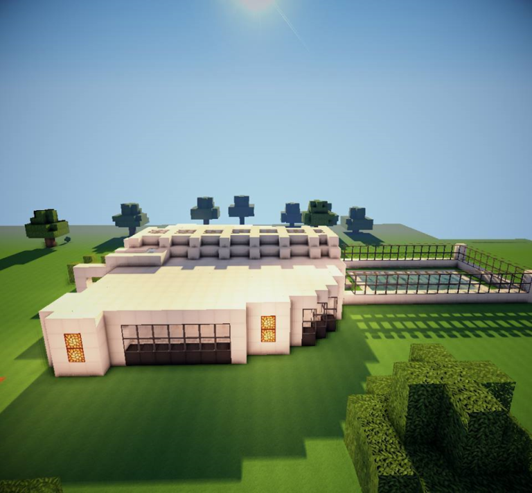 Construction d'une maison moderne à Minecraft - Maison - ZENIDEES