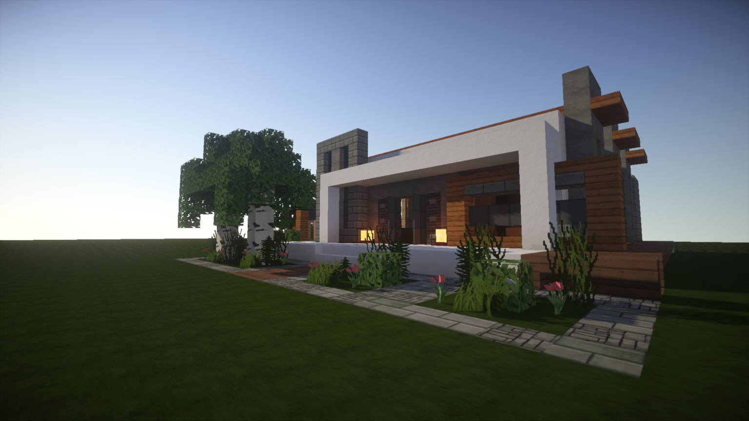 Construction d'une maison moderne à Minecraft - Maison - ZENIDEES