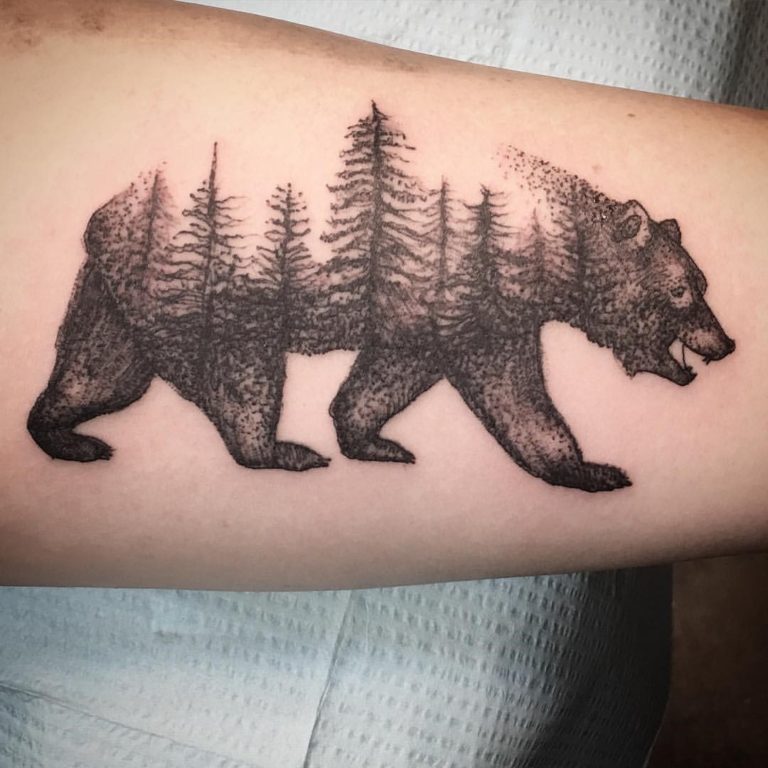 Tatouage Ours Graphiquenull