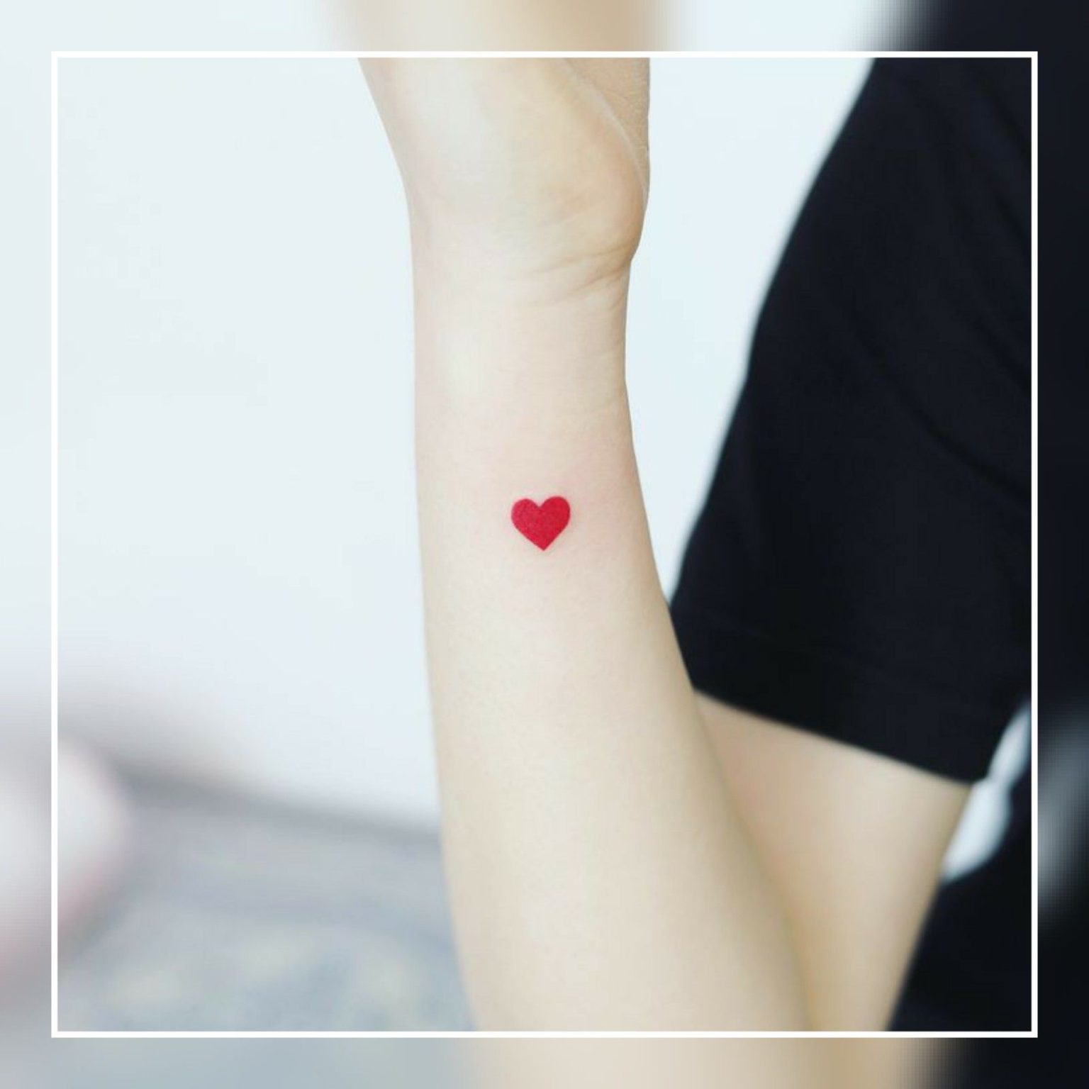 Tatouage Coeur Rouge